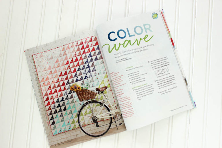 my colorwave quilt in quilts and more magazine - Simple Handmade. Everyday